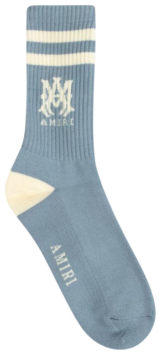 Buy Amiri Stripe Socks 'Ashley Blue' - AMACSK1026 ASHL | GOAT