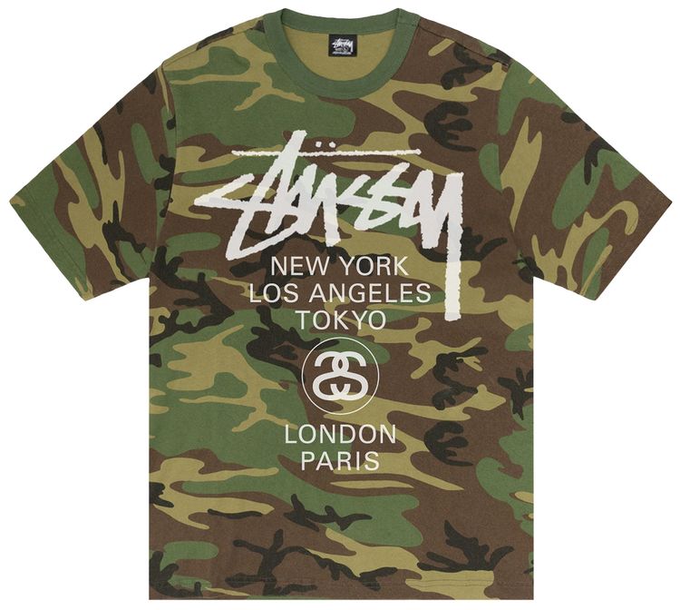 Buy Stussy World Tour Tee 'Camo' - 3903962 CAMO | GOAT