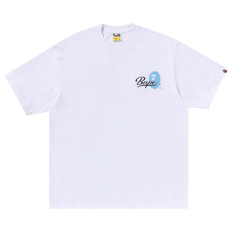 Buy BAPE Cursive College Logo Relaxed Fit Tee 'White' - 1K80 110 303 ...