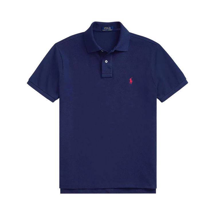 Buy Polo Ralph Lauren Short-Sleeve Slim Fit Mesh Polo 'Newport Navy ...