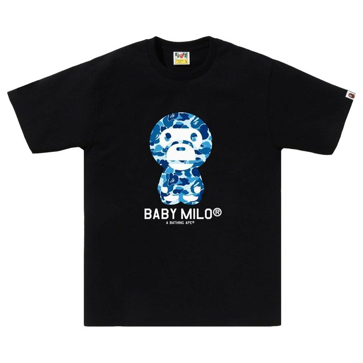 Buy BAPE ABC Camo Baby Milo Tee 'Black/Blue' - 2K80 110 003 BLACK BLUE ...