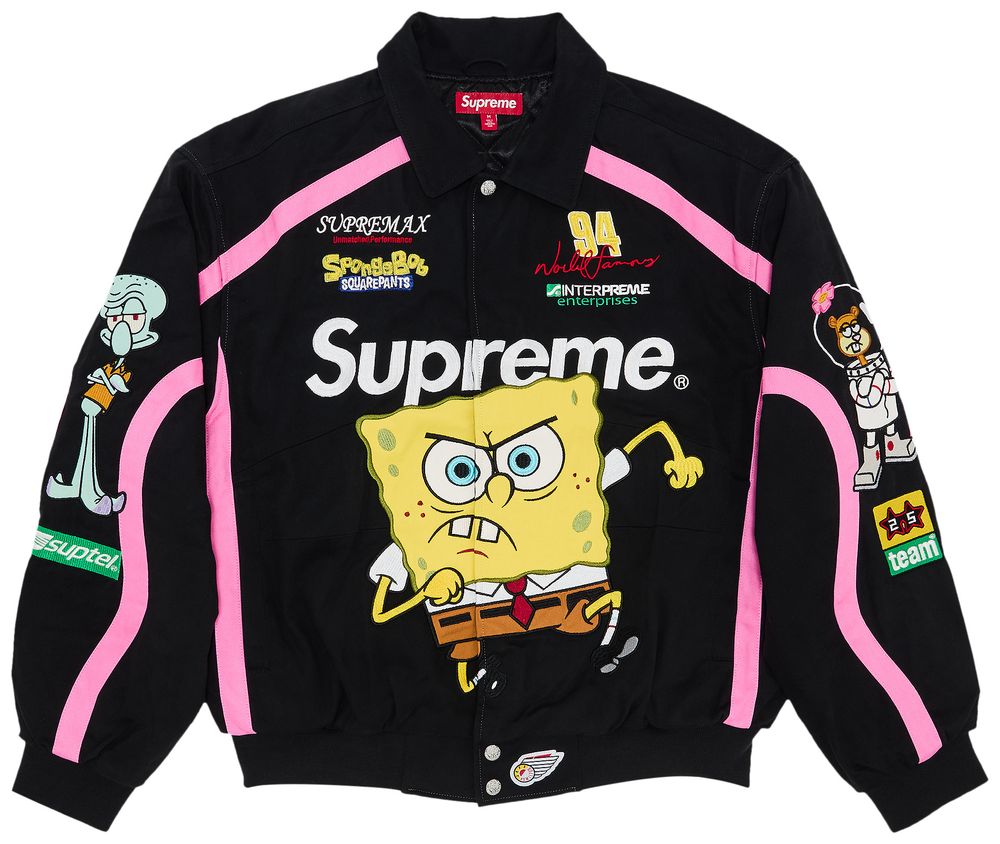 Buy Supreme x Spongebob Squarepants x Jeff Hamilton Racing Jacket ...