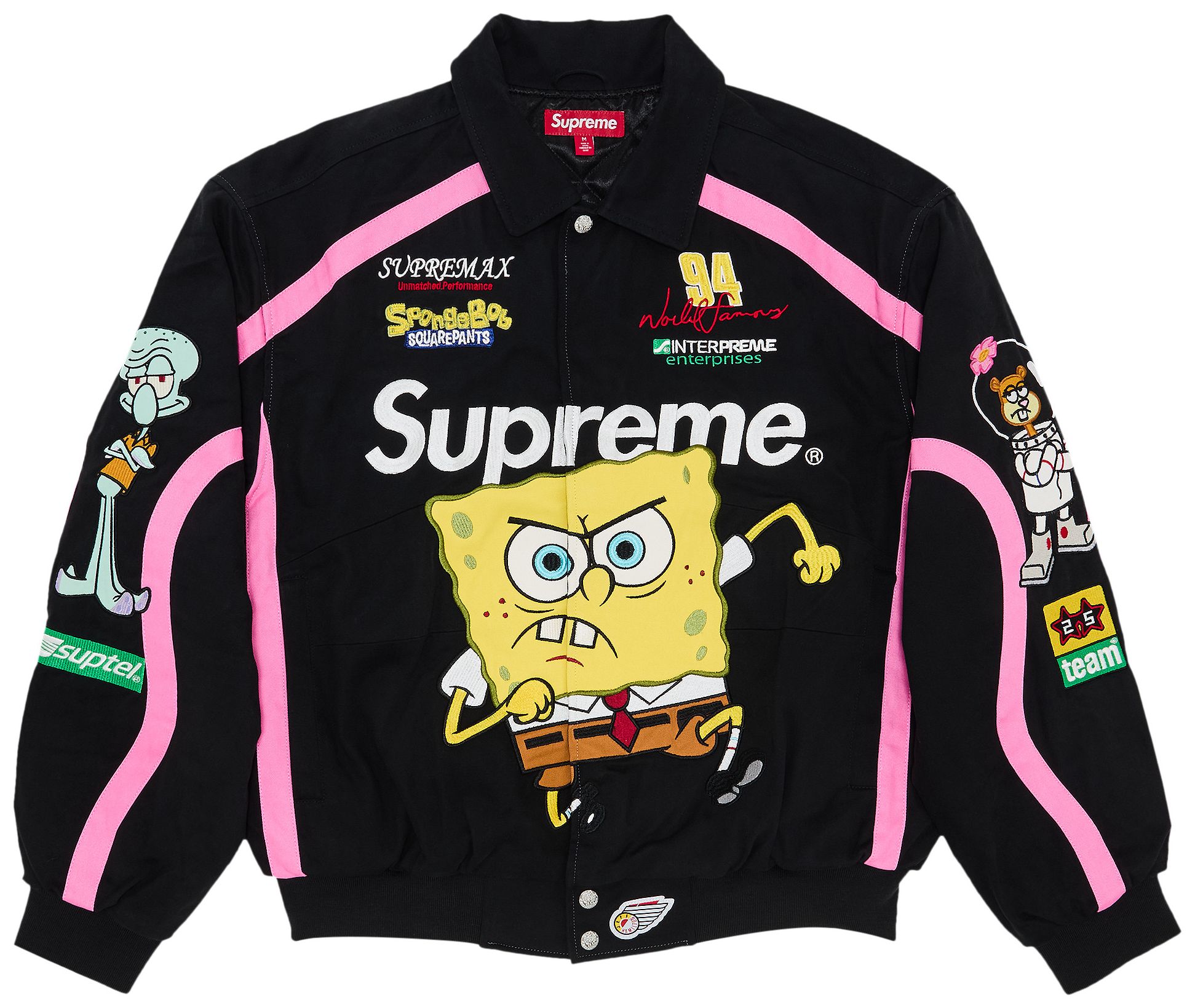 Buy Supreme x Spongebob Squarepants x Jeff Hamilton Racing Jacket ...
