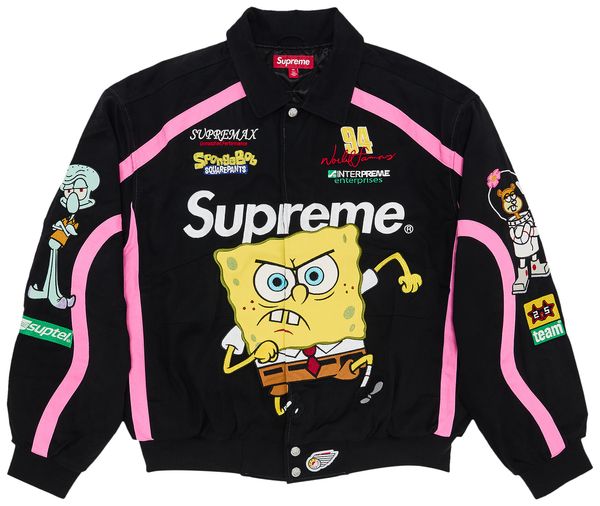 Buy Supreme x Spongebob Squarepants x Jeff Hamilton Racing Jacket ...