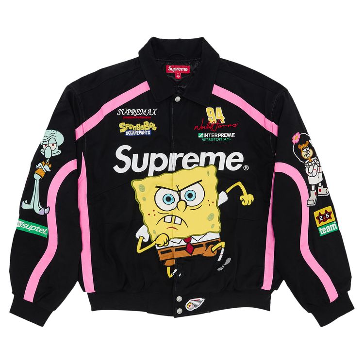 Buy Supreme x Spongebob Squarepants x Jeff Hamilton Racing Jacket ...