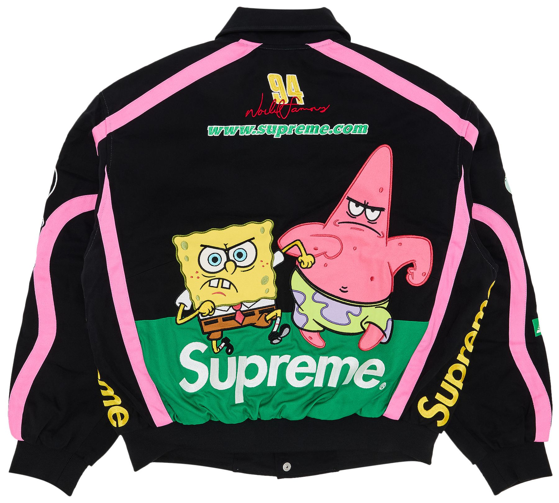 Buy Supreme x Spongebob Squarepants x Jeff Hamilton Racing Jacket ...