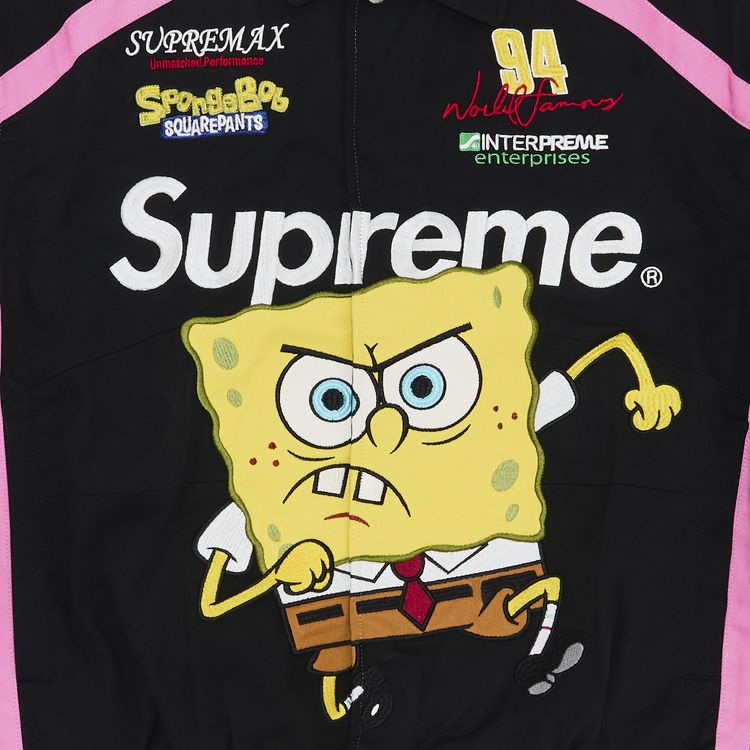 supreme jacket spongebob