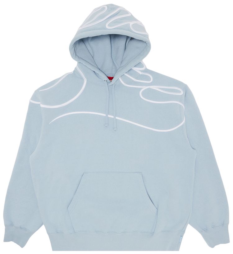 Buy Supreme Shoulder Script Hooded Sweatshirt 'Light Blue' - SS25SW31 ...
