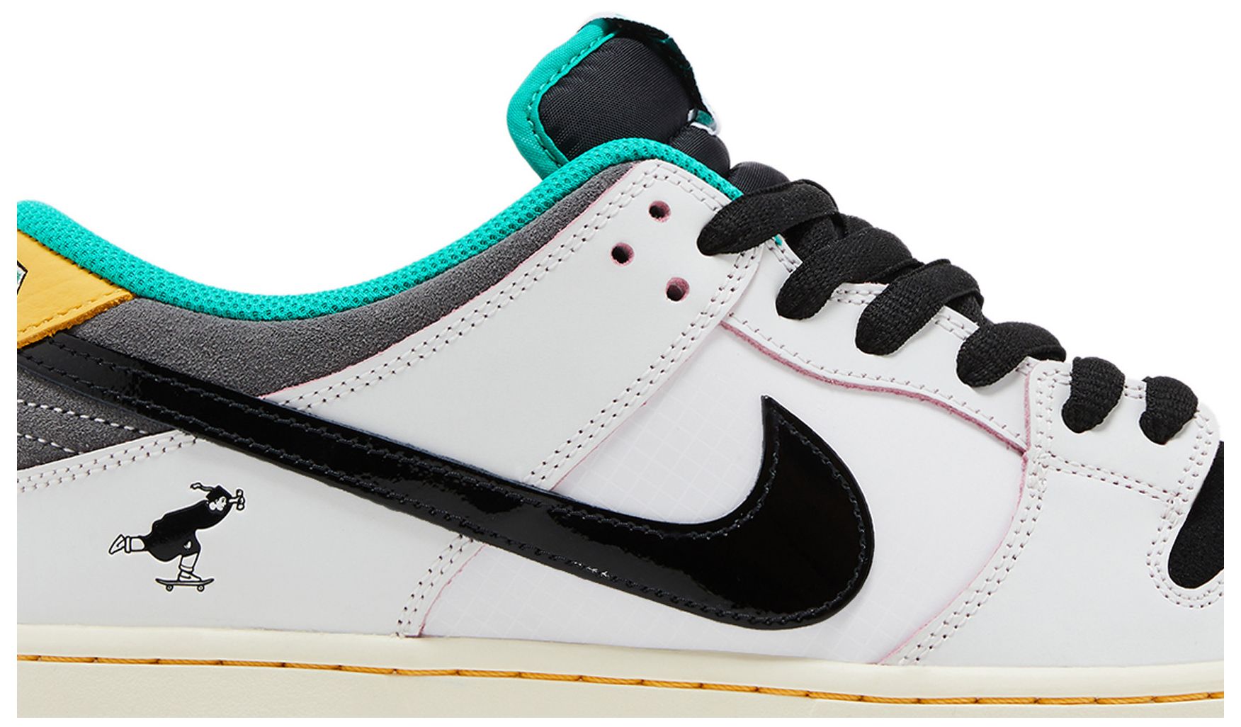 Buy CSEF x Nike Dunk Low SB 'White Clear Emerald' - HJ4132 100 | GOAT