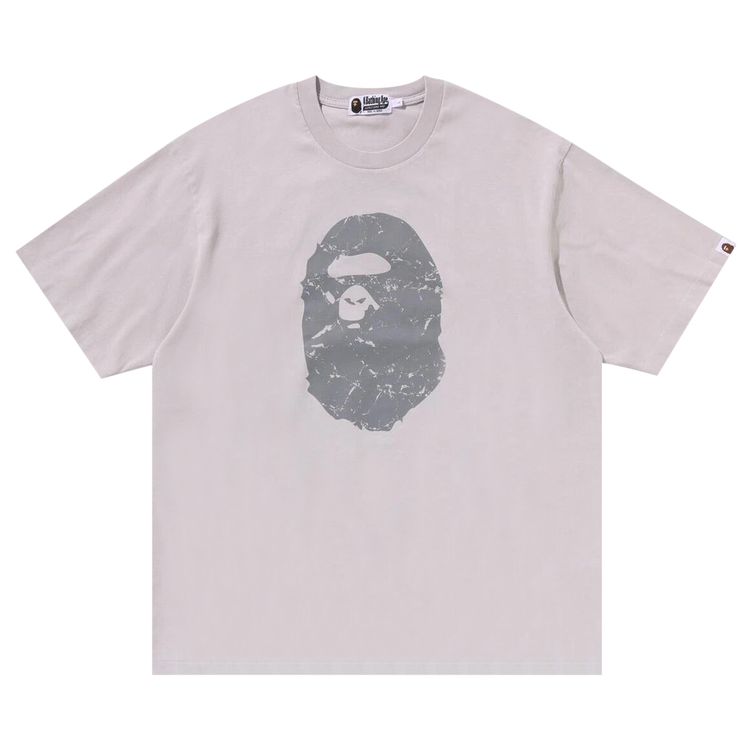 Buy BAPE Heavy Washed Ape Head Relaxed Fit Tee 'Grey' - 1L30 109 351 ...