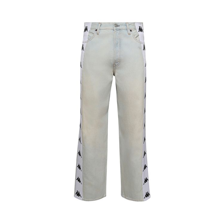 Buy Acne Studios x Kappa 1981M Baggy Fit Jeans 'Light Blue/White ...
