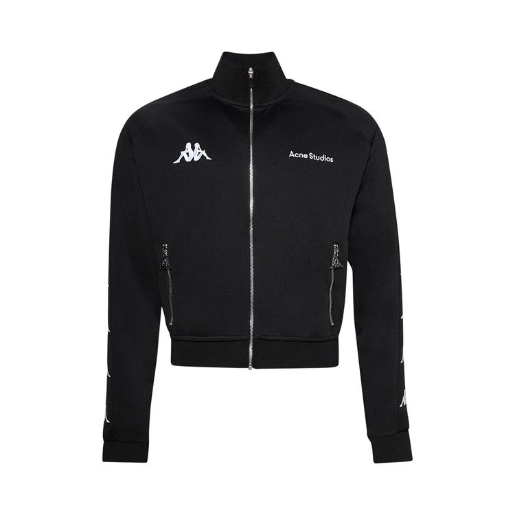 Buy Acne Studios x Kappa Zipper Sweater 'Black' - CI0196 GOAT BLAC | GOAT