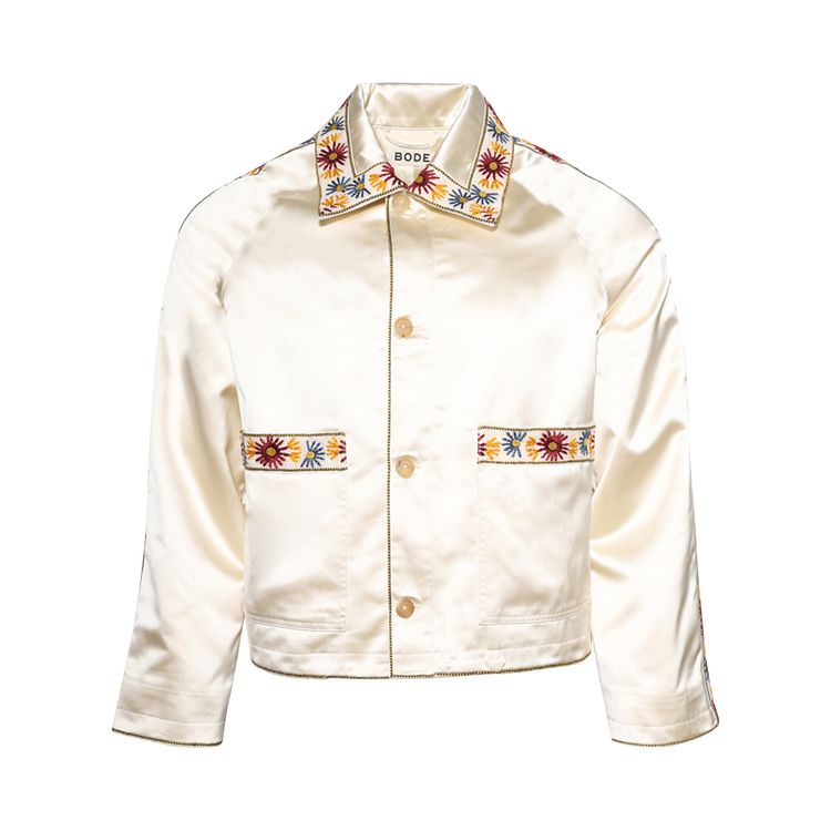 Buy Bode Candyfloss Jacket 'Cream' - MRS25OW014 | GOAT