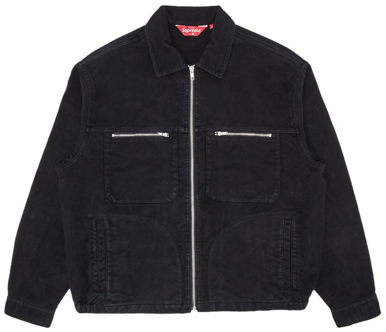 Buy Supreme Moleskin Work Jacket 'Black' - SS25J77 BLACK | GOAT