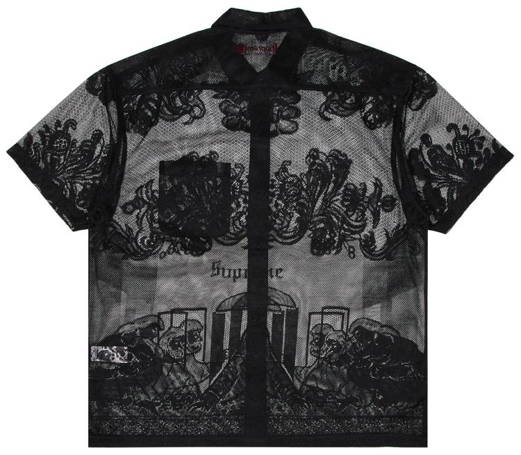 Buy Supreme Last Supper Lace Short-Sleeve Shirt 'Black' - SS25S23 BLACK ...