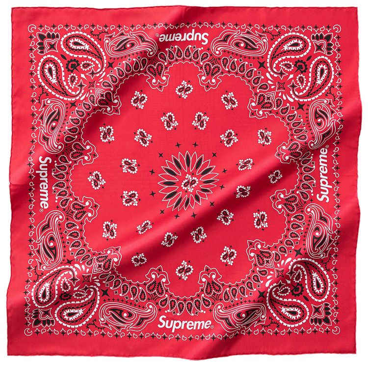 Buy Supreme Silk Bandana 'Red' - SS25A80 RED | GOAT
