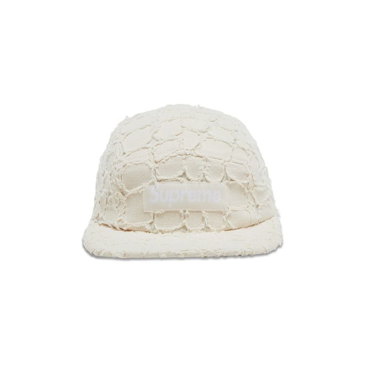 Buy Supreme Frayed Croc Denim Camp Cap 'Natural' - SS25H5 NATURAL | GOAT
