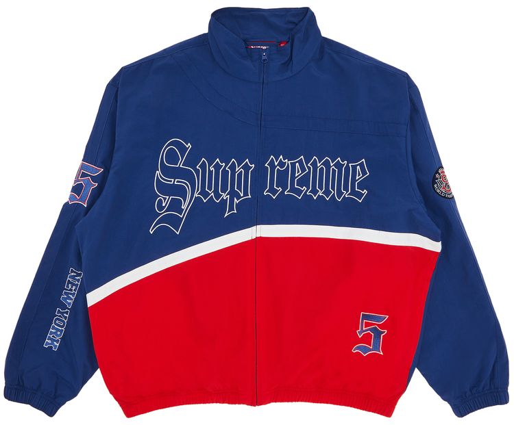 Buy Supreme Old English Track Jacket 'Light Navy' - SS25J32 LIGHT NAVY ...