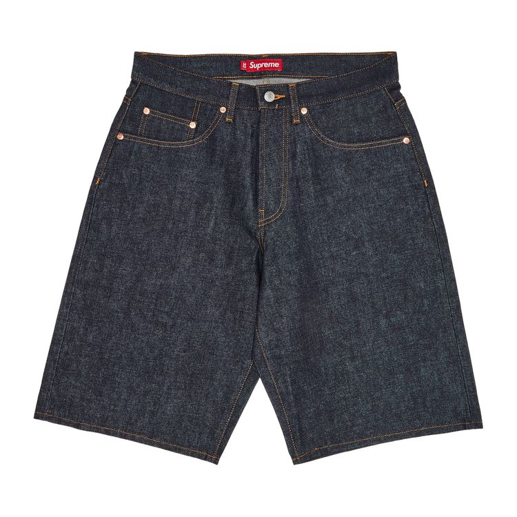 Buy Supreme Rigid Baggy Selvedge Denim Short 'Rigid Indigo' - SS25SH19 ...