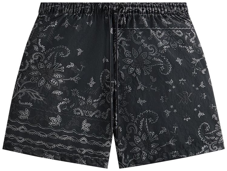 Buy Kith Panelled Bandana Ashton Swim Short 'Black' - KHM061024 001 | GOAT