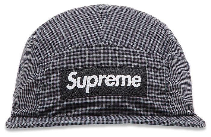 Buy Supreme x Cordura Plaid Camp Cap 'Black' - SS25H21 BLACK | GOAT