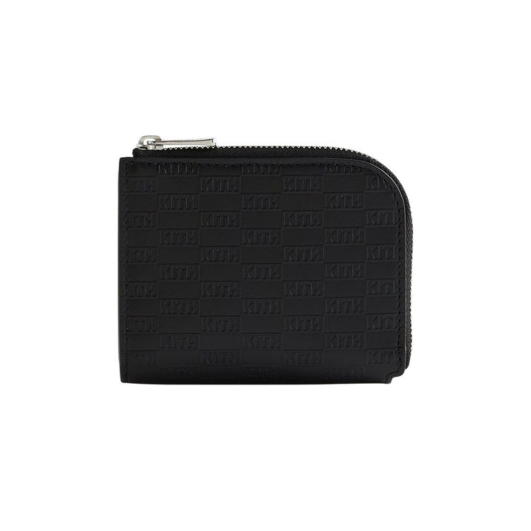 Buy Kith Monogram Half Zip Wallet 'Black' - KHM040081 001 | GOAT