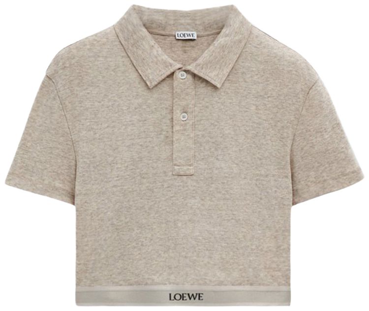 Buy Loewe Cropped Polo 'Beige' - S359Y23XAC 2140 | GOAT