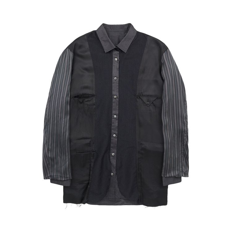 Buy Maison Margiela Patchwork Inside-Out Jacket 'Charcoal' - S50BN0532 MTN052 961 | GOAT