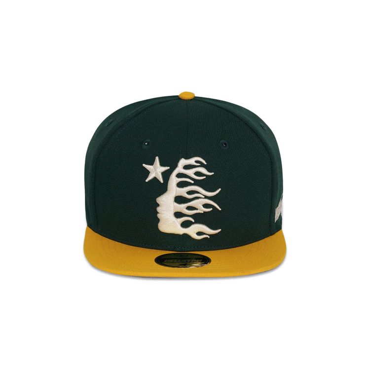 Buy Hellstar Baseball Hat Fitted Custom Hellstar Airbrush 'Green' - HSCS001 GRN | GOAT