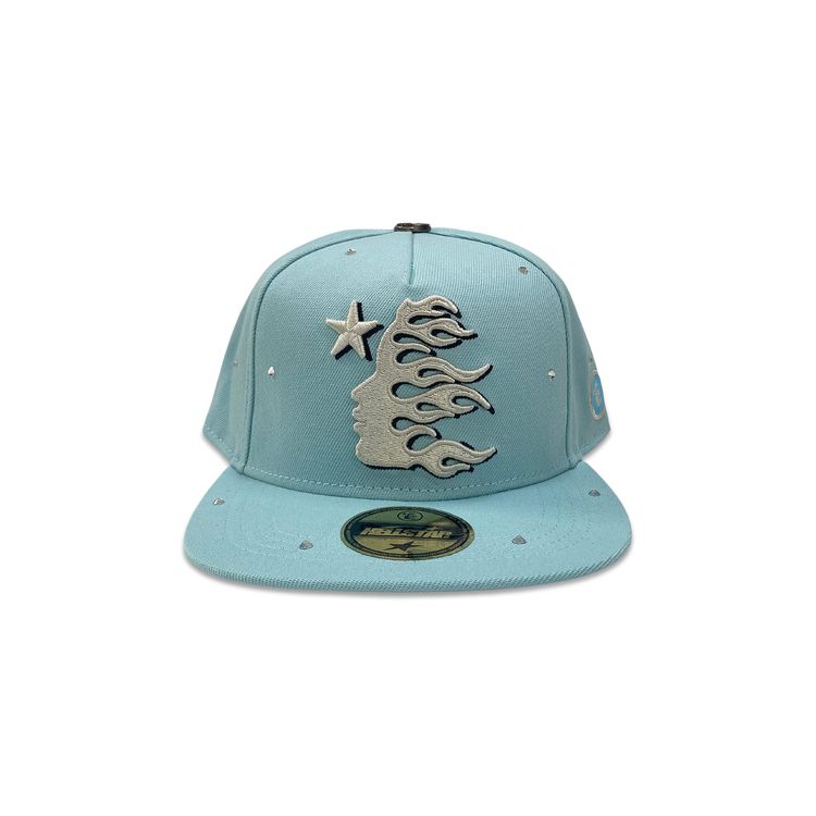Buy Hellstar Og Logo Hat Fitted + Rhinestones 'Baby Blue' - HS01HAT003 ...