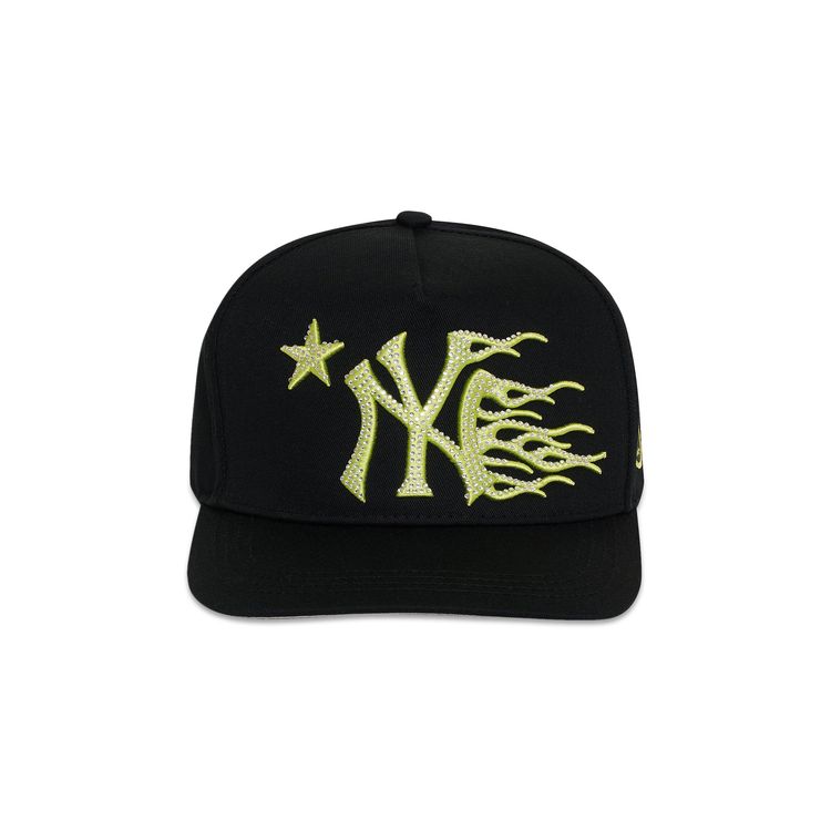 Buy Hellstar Ny Snapback Hat 'Neon/Black' - HS01H01 NEO | GOAT