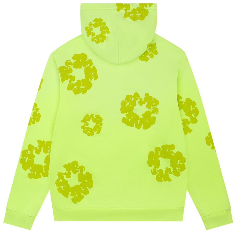 Buy Denim Tears Mono Cotton Wreath Hoodie 'Neon Green' - SS25THD0642 | GOAT