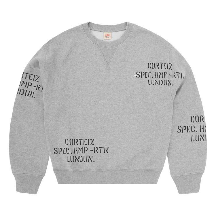 Buy Corteiz Hmp Stencil Crewneck 'Light Heather' - CRTZ 1442 | GOAT