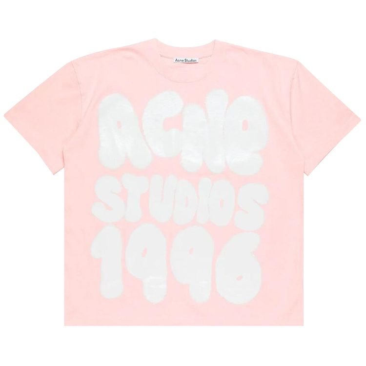 Buy Acne Studios Logo Tee 'Pink' - CL0333 GOAT PINK | GOAT