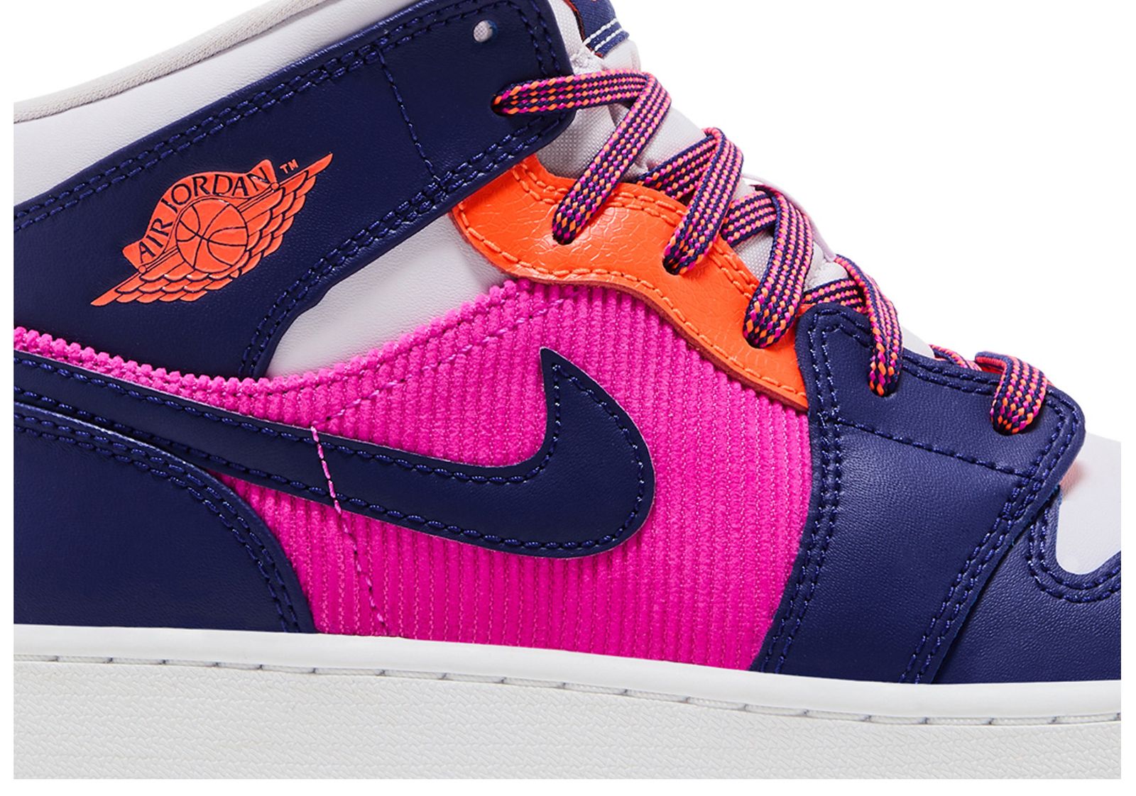 Buy Air Jordan 1 Mid GS 'Regency Purple Fire Pink' - 555112 602 | GOAT