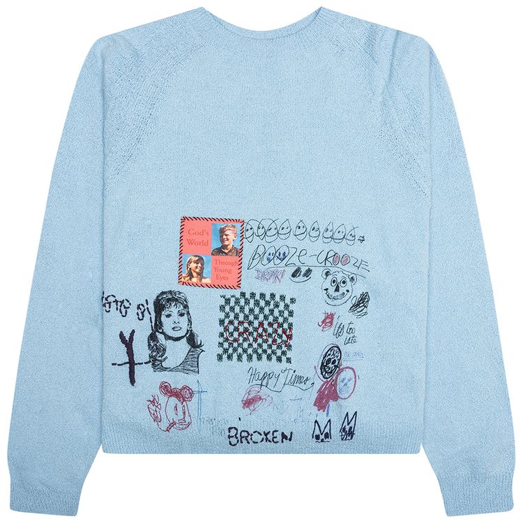 Buy Paly Hollywood Booze Crooze Knit Sweater 'Baby Blue ...