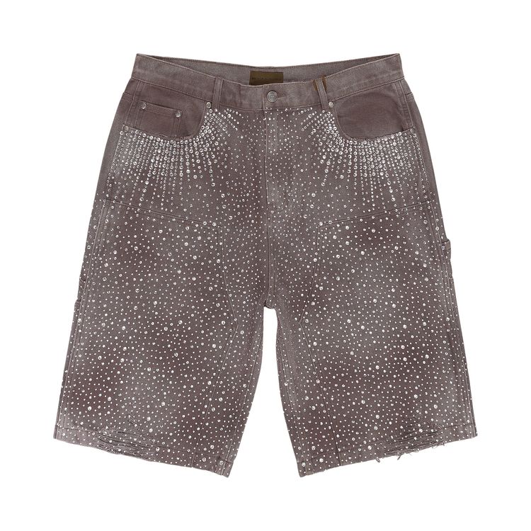 Buy Birth Of Royal Child Redial Diamond Jorts 'Brown' - BC24SSSP02 BROW ...