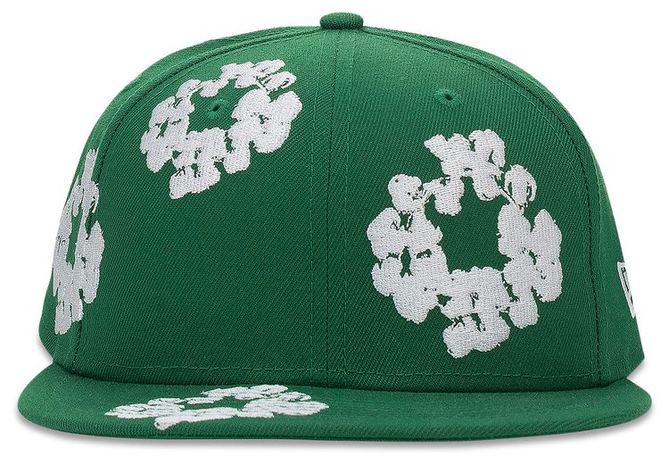 Buy Denim Tears Wreath Fitted Hat 'Green' - 05650 10007DTWFHG GREE | GOAT
