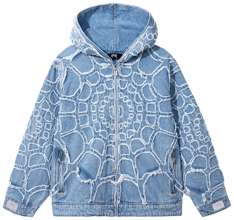 Buy Revenge Spider Web Denim Jacket 'Bleached Indigo' - 12017 ...