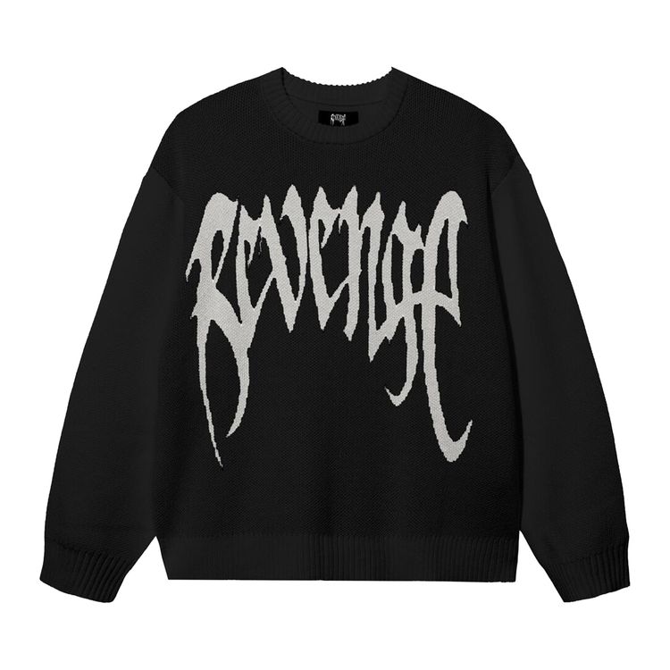 Buy Revenge Arch Logo Knit 'Black/Light Grey' - 12017 1SS2504RALKBG ...