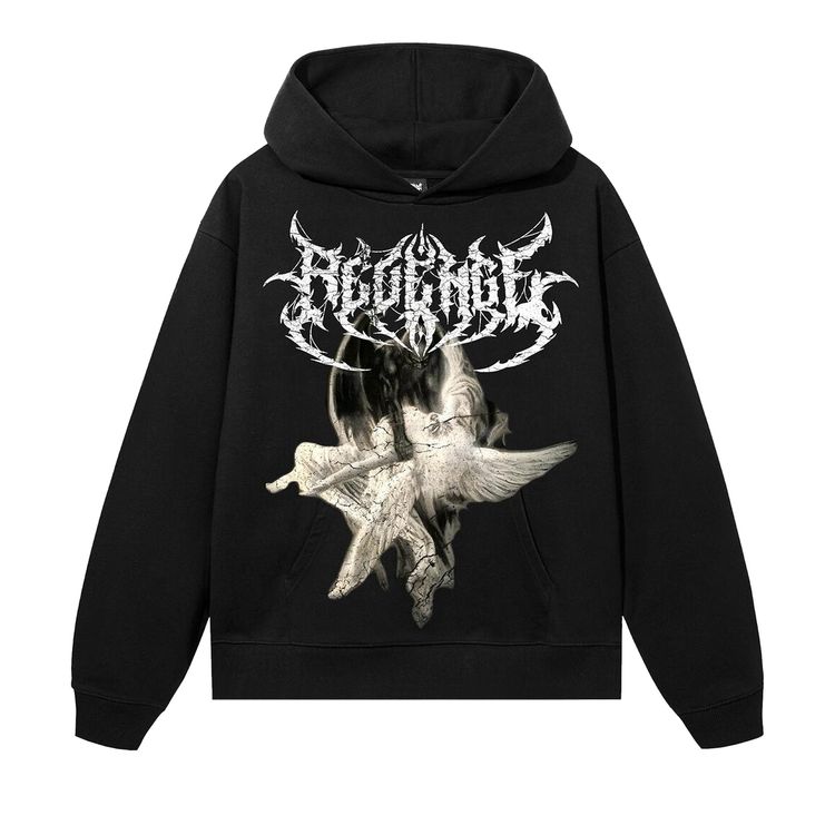 Buy Revenge Fallen Angel Hoodie 'Black' - 12017 1SS2504RFAHB BLAC | GOAT