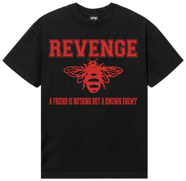 Buy Revenge Friend Tee 'Black/Red' - 12017 1SS2504RFTB BLAC | GOAT