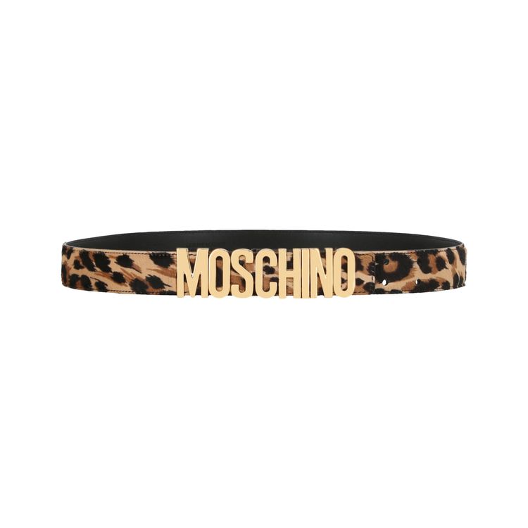 Buy Moschino Leopard Print Logo Belt 'Fantasy Print Beige' - 8016 8010 ...