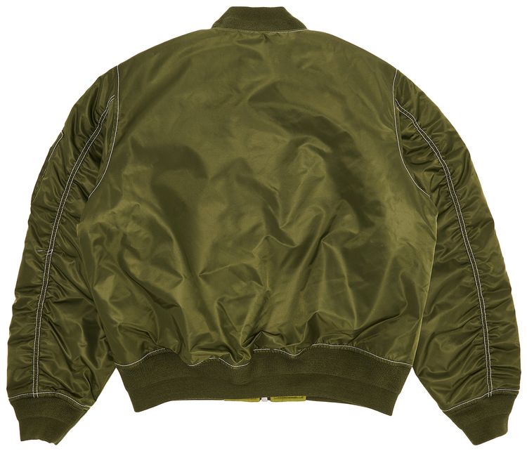 Buy Stussy Built Reversible Bomber Jacket 'Olive' - 115743 OLIV | GOAT