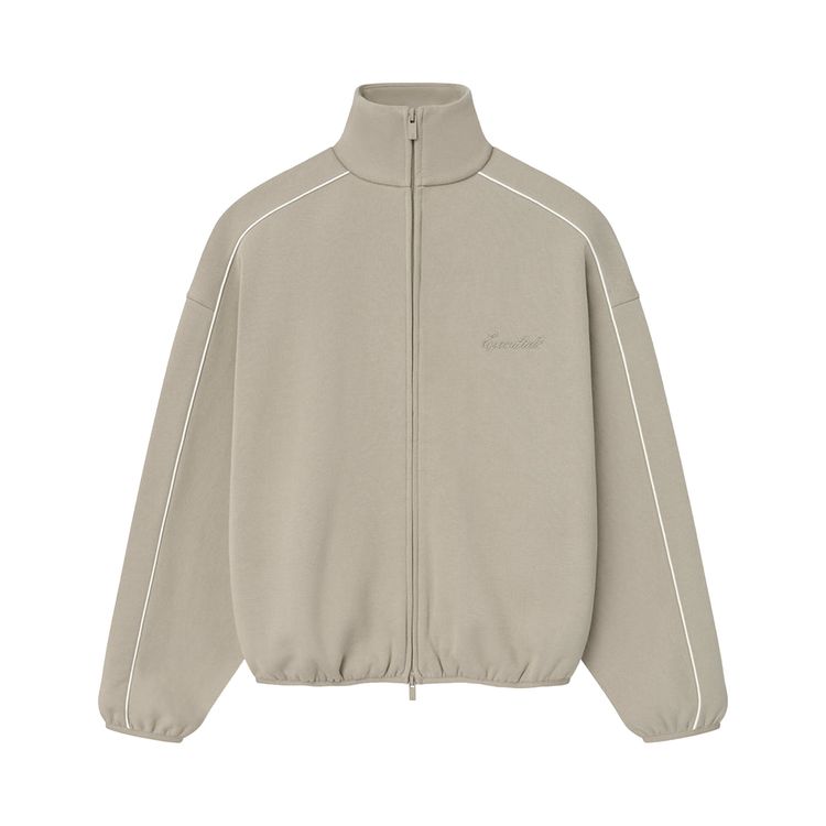 Buy Fear of God Essentials Modern Fleece Track Jacket With Piping ...