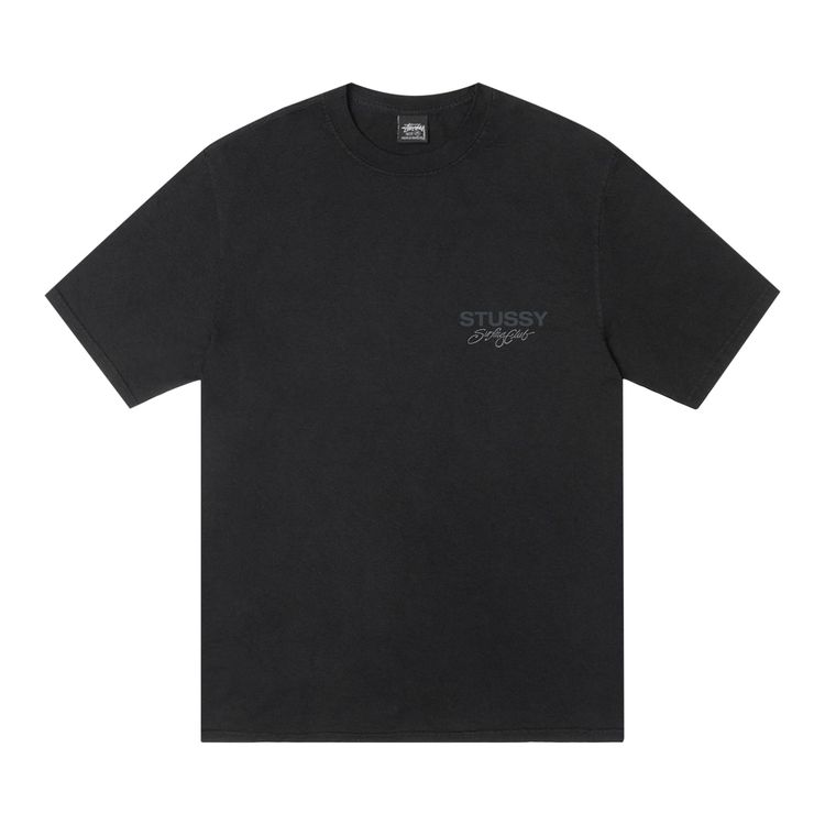 Buy Stussy Surf Club Tee Pigment Dyed 'Black' - 1905110 BLAC | GOAT