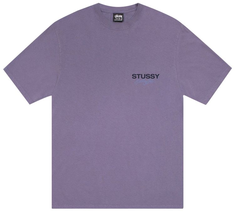 Buy Stussy Surf Club Tee Pigment Dyed 'Grape' - 1905110 GRAP | GOAT