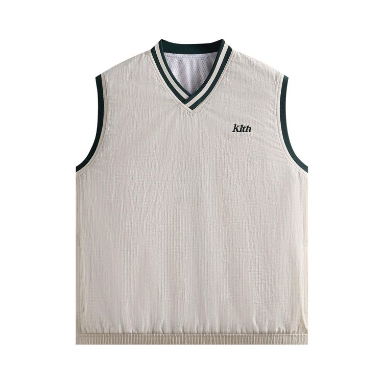 Buy Kith x Wilson Dobby Reversible Vest 'Sandrift' - KHM033528 104 | GOAT