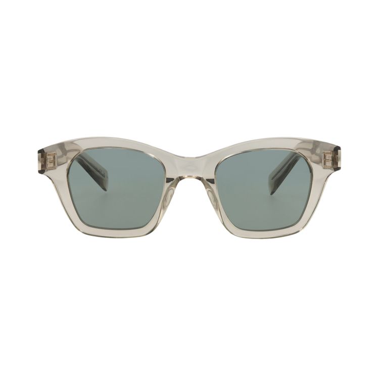Buy Saint Laurent Square Sunglasses 'Beige/Green' - SL 592 005 | GOAT