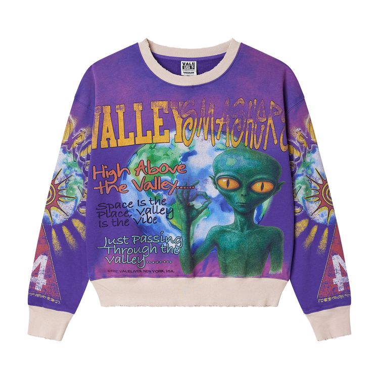 Buy Vale Forever Space Alien Crewneck 'Purple' - VALE 06 007 SAC PP | GOAT